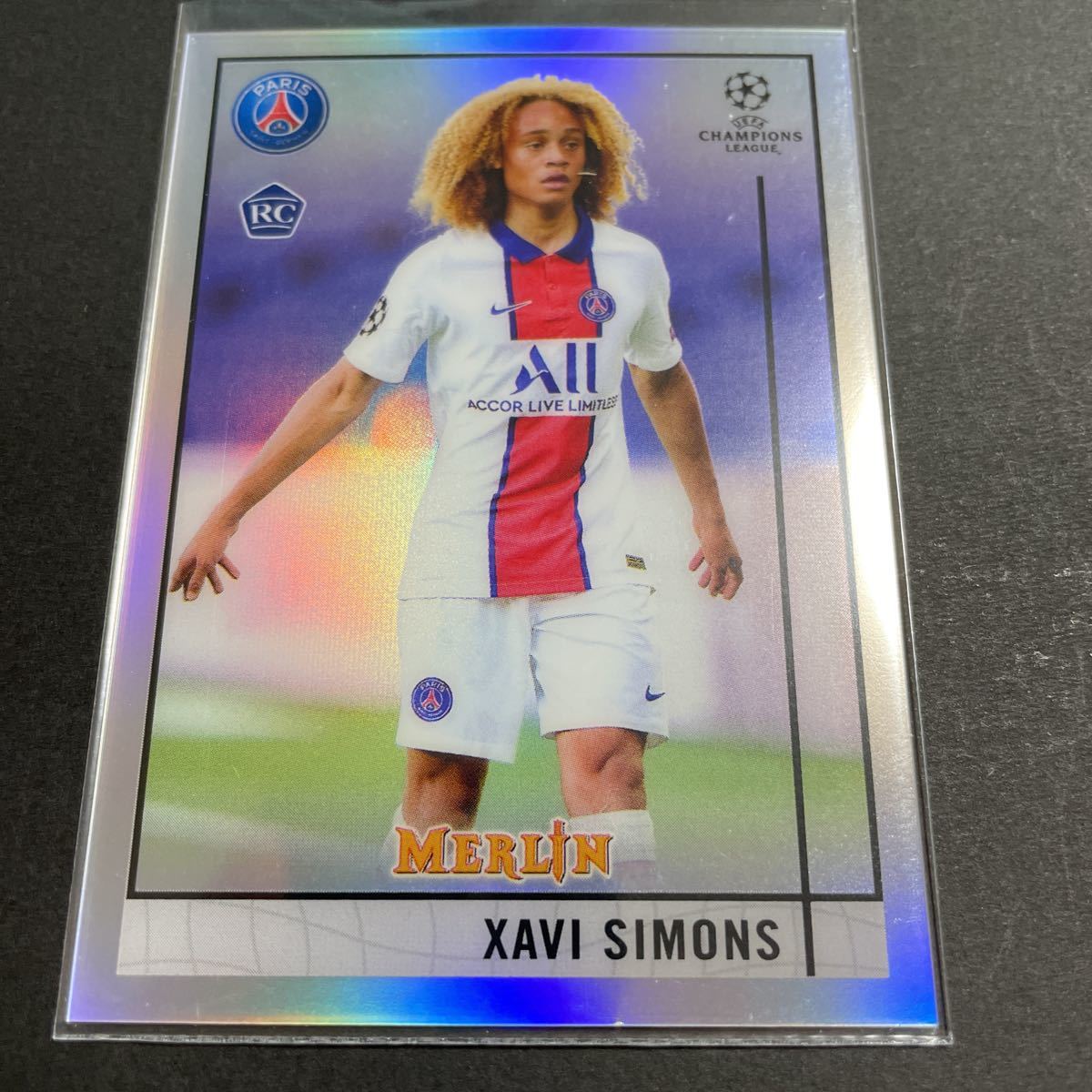 Xavi Simons 2020-21 Topps Merlin Collection Chrome UEFA Champions ...