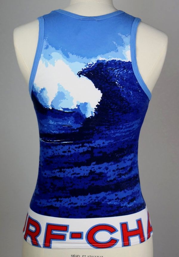 02S CHANEL シャネル SURF COCO サーフ 波乗り ココマーク タンクトップ 38 ノースリーブ vintage ヴィンテージ ...