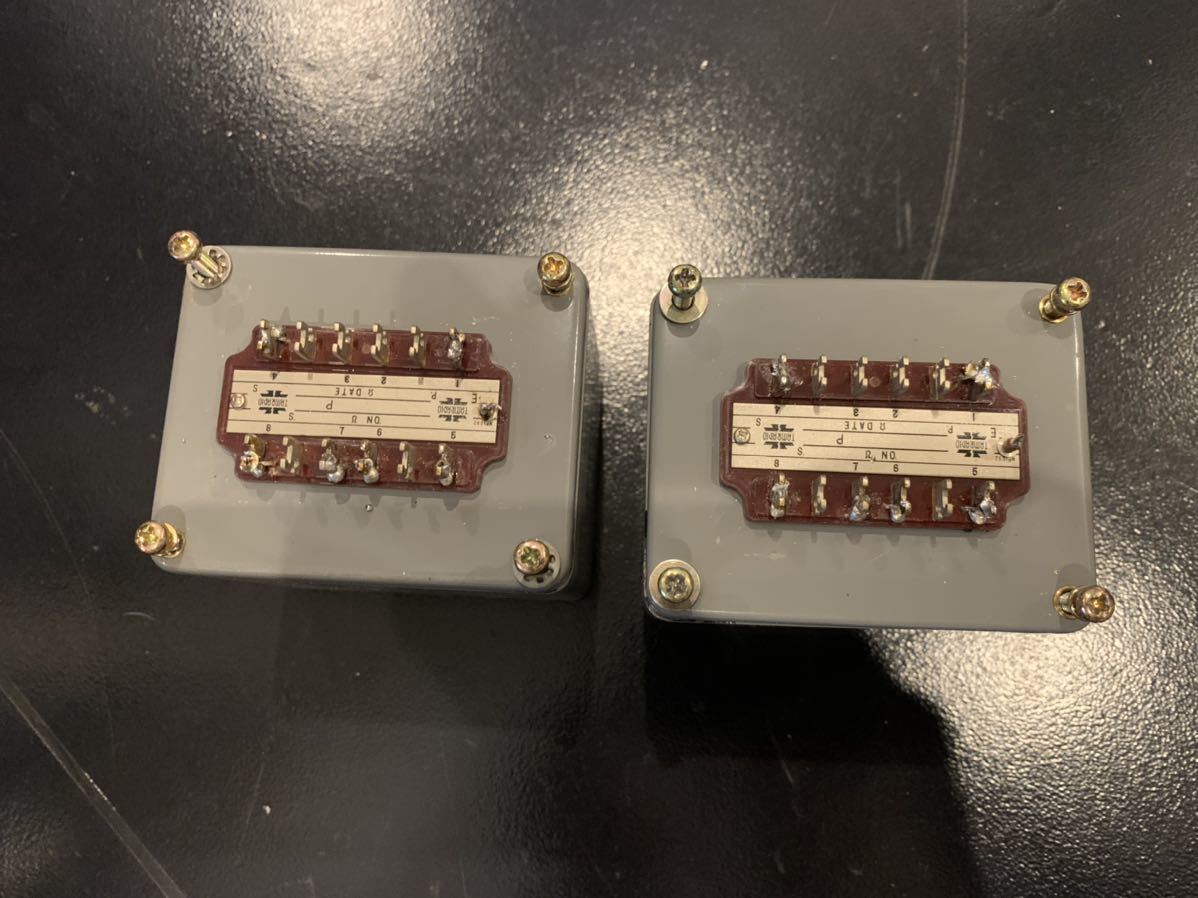 2個 TAMURA SIT-5KMタムラ ドライバートランス ペア 佐久間アンプ用に 211 845 VT4C インターステージ ライン ...