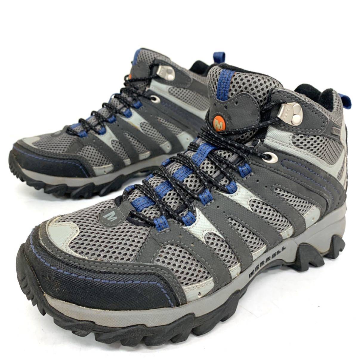 C アウトドア '機能性抜群' MERRELL メレル ENUMA MID WATERPROOF GRANITE トレッキングシューズ US8 ...