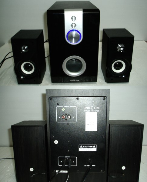 UNITCOM ユニットコム 2.1チャンネルスピーカー UNI-3126(サラウンド)｜売買されたオークション情報、yahooの商品情報をアーカイブ公開 - オークファン（aucfan.com）