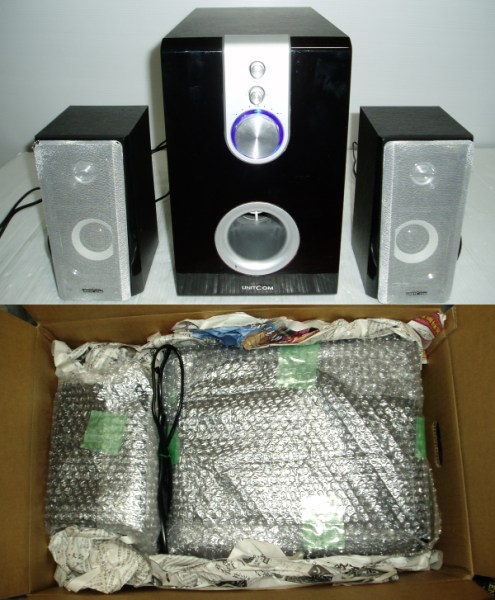 UNITCOM ユニットコム 2.1チャンネルスピーカー UNI-3126(サラウンド)｜売買されたオークション情報、yahooの商品情報をアーカイブ公開 - オークファン（aucfan.com）