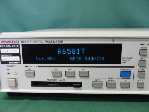 ※ADVANTEST R6581T 8.5 MULTIMETER アドバンテスト※(アマチュア無線)｜売買されたオークション情報、yahooの ...