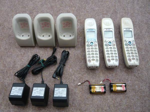 SHARP fappy UX-F5CL 本体 ＋ CJ-KV91 子機 3台 セット(ファクシミリホン)｜売買されたオークション情報、yahooの商品情報をアーカイブ公開 - オークファン ...