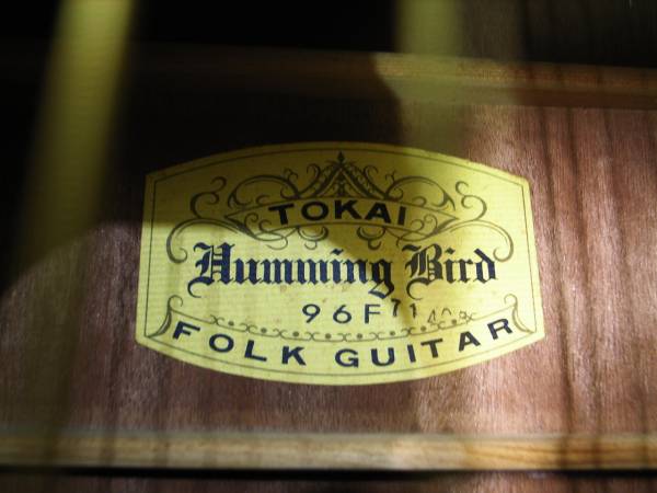 FG296.TOKAI Humming Bird アコースティックギター 96F トーカイ(本体)｜売買されたオークション情報、yahooの ...