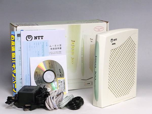 NTT IP電話対応 ADSLモデム SVⅢ スプリッタ SV3-SPLR-B(ADSLモデム)｜売買されたオークション情報、yahooの商品 ...