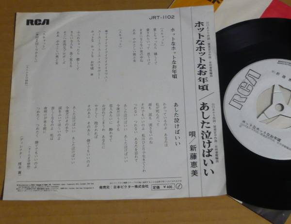 EP ホットなホットなお年頃 新藤恵美 TV主題歌 筒美京平JRT-1102(アニメソング)｜売買されたオークション情報、yahooの商品情報をアーカイブ公開 - オークファン（aucfan.com）