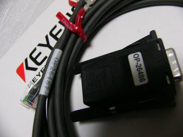 KEYENCE PLC用 通信ケーブル OP-26486 + OP-26487(電気材料)｜売買されたオークション情報、yahooの商品情報を ...