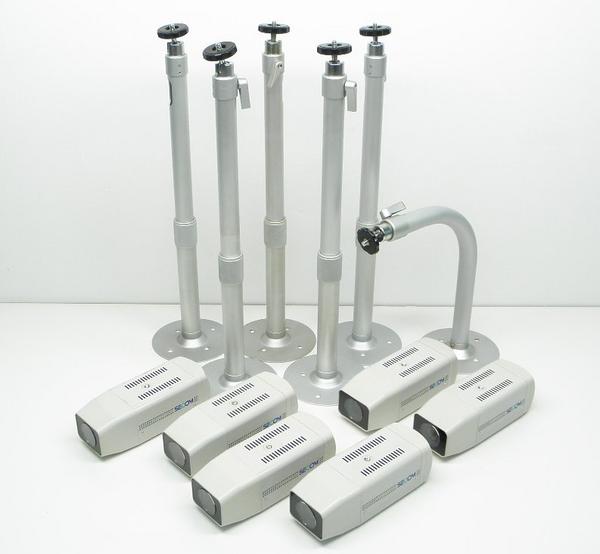 SECOM セコム 監視 防犯カメラ DV-C0010 フィクサー付 6台組(防犯カメラ)｜売買されたオークション情報、yahooの商品情報を ...