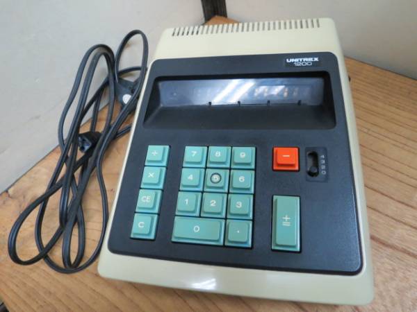 UNITREX 1200 赤文字 電子計算機~大型電卓 昭和レトロ 品(その他)｜売買されたオークション情報、yahooの商品情報をアーカイブ ...