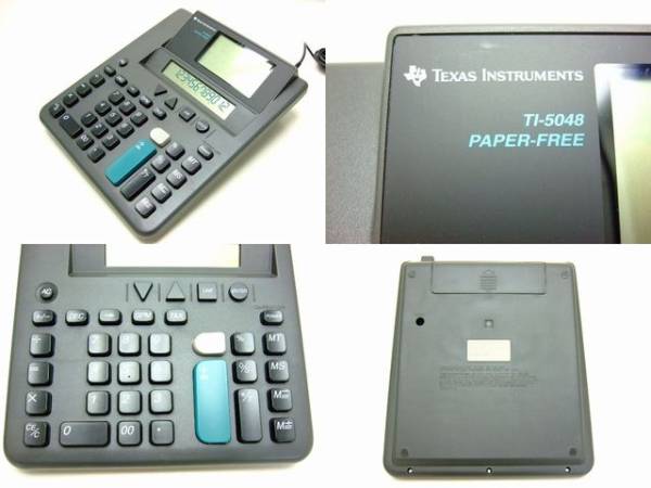 Texas Instruments ペーパーレスプリンター 12桁 電卓 TI-5048(その他)｜売買されたオークション情報、yahooの ...