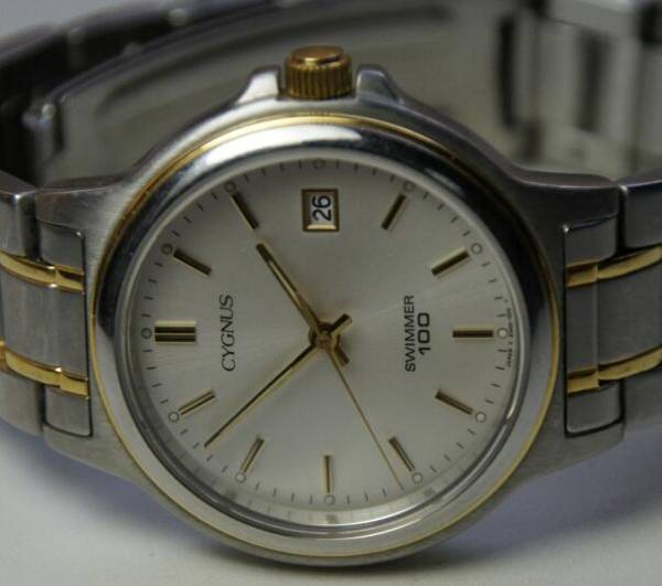腕時計 ORIENT CYGNUS QUARTZ SWIMMER 100 UD03-B0 銀盤メタル製(オリエント)｜売買されたオークション ...