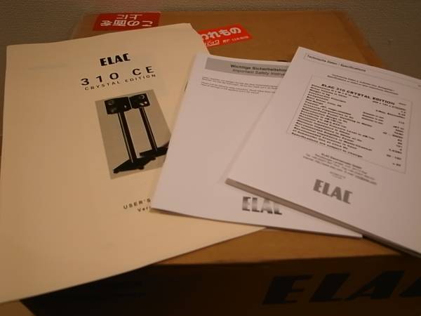 ELAC エラック 310CE CRYSTAL EDITION 元箱 取説あり(その他)｜売買されたオークション情報、yahooの商品情報を ...