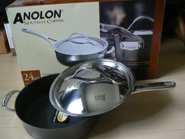 MEYER ANOLON ヌーベルカッパー 蓋付ディープパン 24cm(一般)｜売買されたオークション情報、yahooの商品情報をアーカイブ公開 - オークファン（aucfan.com）