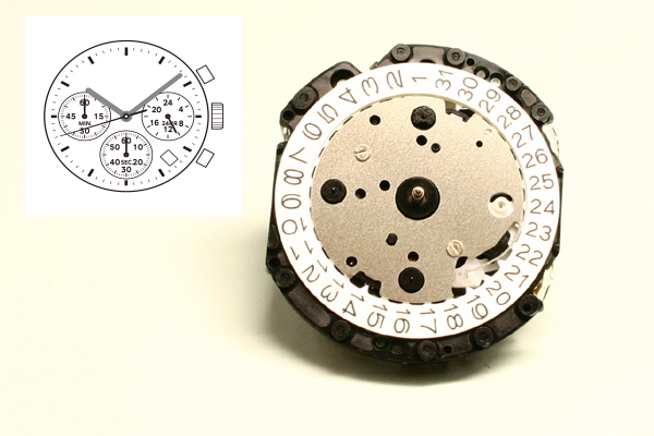 SII VD53B 6針3目＆日付 ムーブメント(ハンドメイド)｜売買されたオークション情報、yahooの商品情報をアーカイブ公開 ...