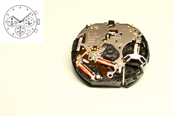 SII VD53B 6針3目＆日付 ムーブメント(ハンドメイド)｜売買されたオークション情報、yahooの商品情報をアーカイブ公開 ...