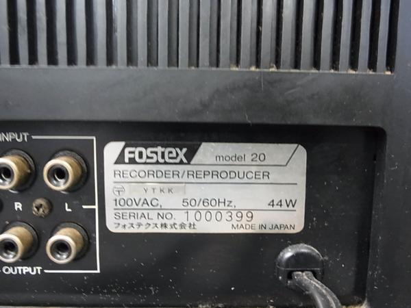 E28527.FOSTEX Model 20 オープンリールデッキ ジャンク(オープンリールデッキ)｜売買されたオークション情報、yahooの ...