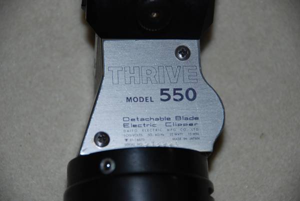 理容 スライヴ 電気バリカン THRIVE MODEL 550(ヘアケア)｜売買されたオークション情報、yahooの商品情報をアーカイブ公開 - オークファン（aucfan.com）