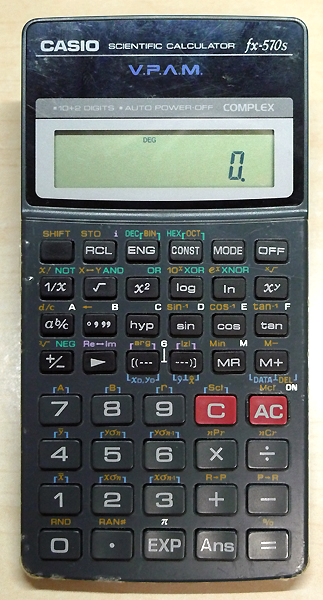 CASIO カシオ 関数電卓 fx-570S(カシオ)｜売買されたオークション情報、yahooの商品情報をアーカイブ公開 - オークファン ...