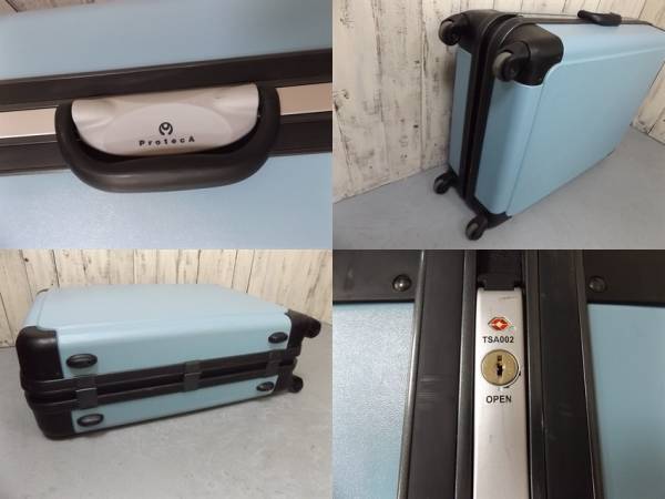 ProtecA プロテカ TSA002 トランク スーツケース スカイ(スーツケース、トランク一般)｜売買されたオークション情報、yahooの商品情報をアーカイブ公開 - オークファン ...