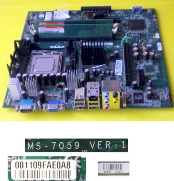 DELL DIMENSION 4700C用 MS-7059 0R7935 好調(PC/AT互換機)｜売買されたオークション情報、yahooの ...