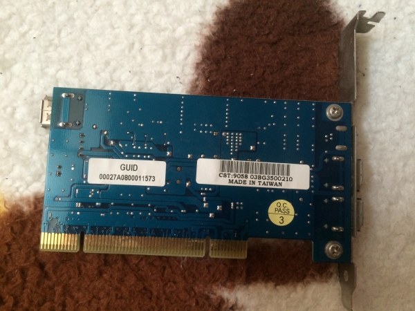 IOI-1394LPS Rev.1.3 TI製TSB43AB23搭載 IEEE1394ボード(IEEE1394インターフェイスカード)｜売買さ ...
