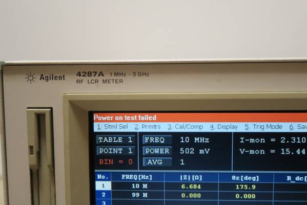 Agilent 4287A RF LCRメータ 1MHz - 3GHz(アマチュア無線)｜売買されたオークション情報、yahooの商品情報を ...