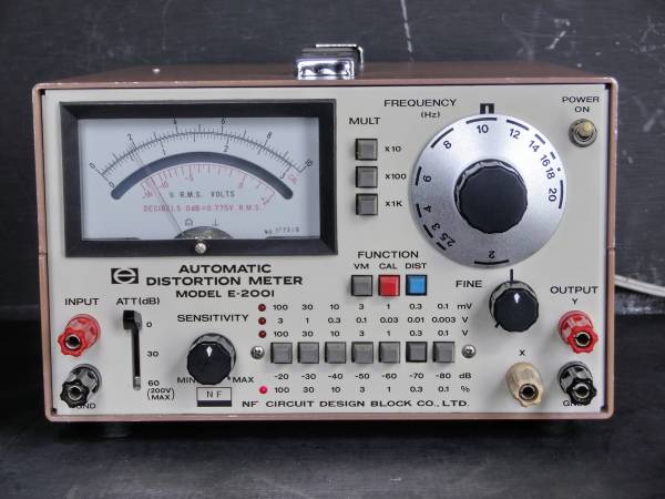歪率計 AUTOMATIC DISTORTION METER NF JAPAN MODEL E-2001(その他)｜売買されたオークション情報 ...