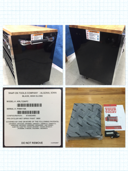 Snap-on スナップオン 工具箱 ロールキャブ KRL722APC 黒(設置型)｜売買されたオークション情報、yahooの商品情報を ...