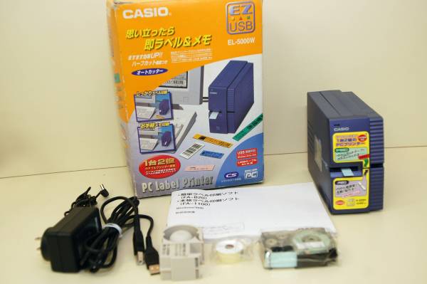 CASIO PC LABEL PRINTER EL-5000W(ラベル用品)｜売買されたオークション情報、yahooの商品情報をアーカイブ公開 ...