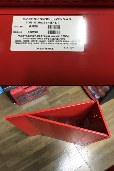 スナップオン SNAP-ON ロールキャブ用折りたたみサイドテーブル KRA412D レッド KRA4008 KRA2007 KRA4813 ...