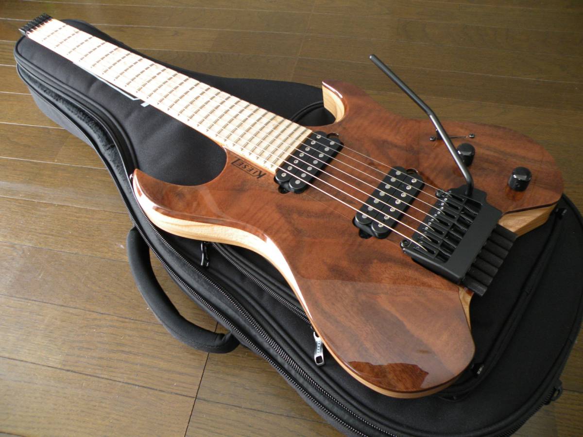 KIESEL CARVIN CUSTOM GUITARS Vader V7X 7弦 ヘッドレスギター ほぼ Made in USA 美麗杢目 ...