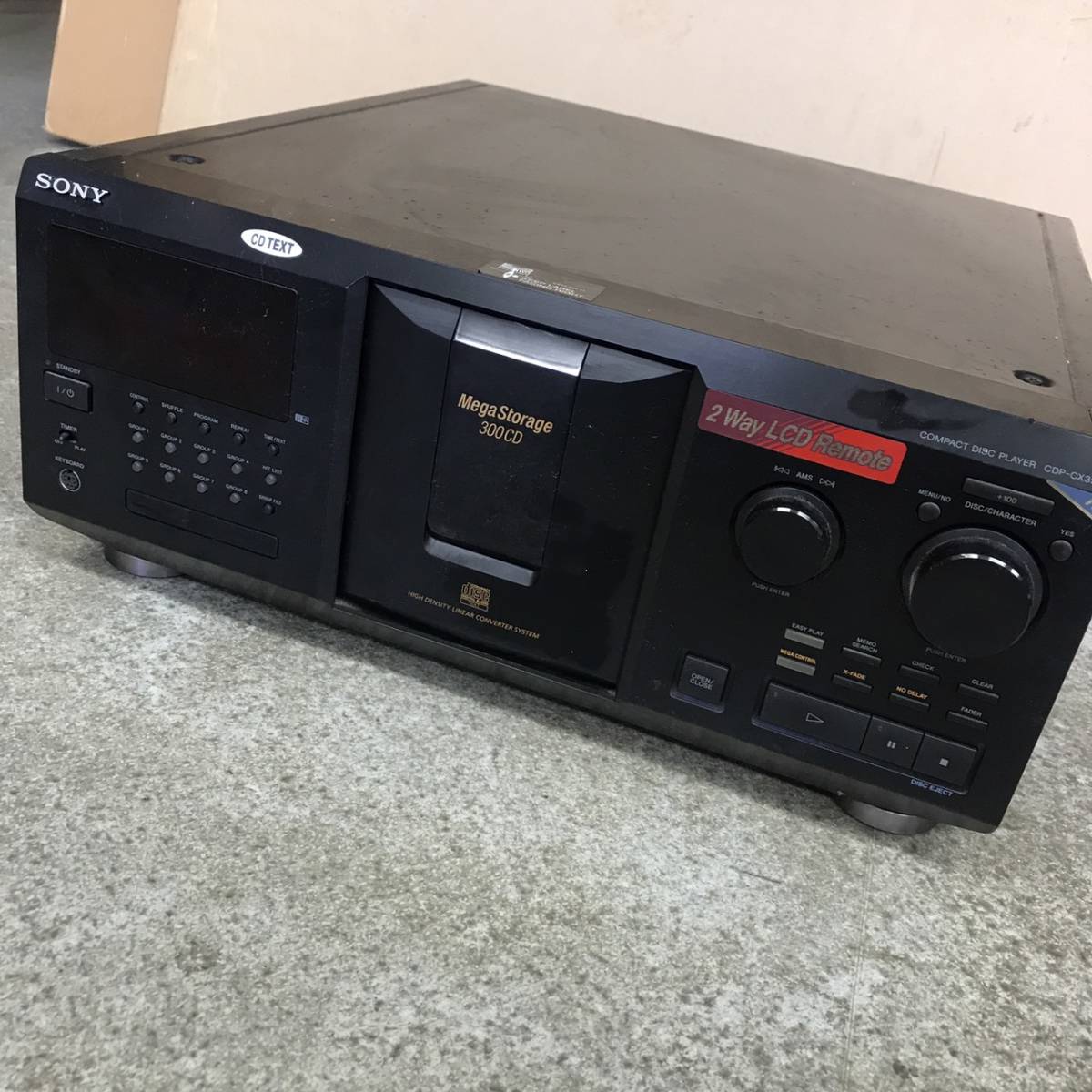 A12b21R SONY ソニー compact disc player CDP-CX350 mega storage300CD 音響 CD ...