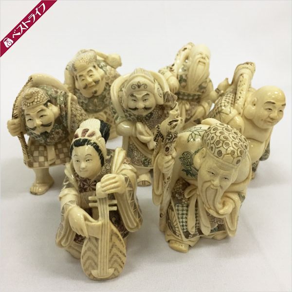 1円 本物 象牙 七福神 玉虹 総重量2104g ケース付き 同梱不可 032(東洋彫刻)｜売買されたオークション情報、yahooの商品情報を ...