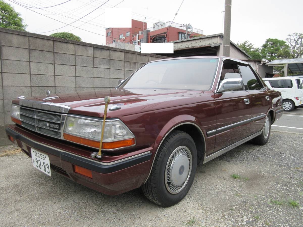ワンオーナー 昭和60年9月登録 実走行 低走行 25 200Km Y30 グロリア ブロアム V-TURBO ターボ V6 2000cc カラー447 旧車(グロリア)｜売買された ...