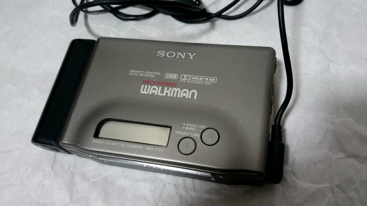 SONY WM-F707 WALKMAN ブラック カセットレコーダー ウォークマン ソニー 録音 ジャンク(録音、再生)｜売買された ...