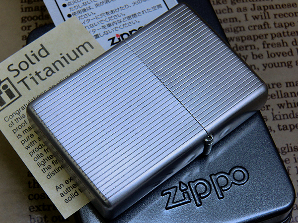 稀少 2001 Solid Titanium Zippo ♯110初期 Engine Turned ソリッドチタニウム ソリッドチタン エンジンターンド 両面 専用箱付 2(Zippo)｜売買 ...