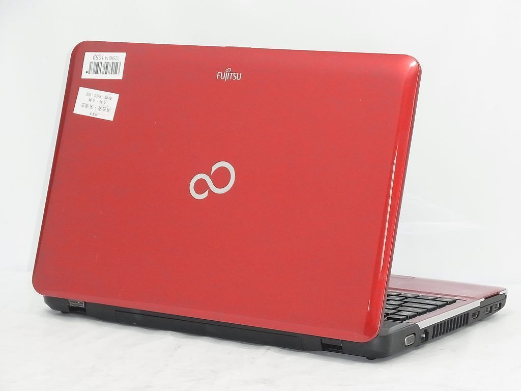 FUJITSU LIFEBOOK AH40 G AMD E-450 1.65GHz 4G 750GB Blu-ray 15インチ OS無 動作 ...