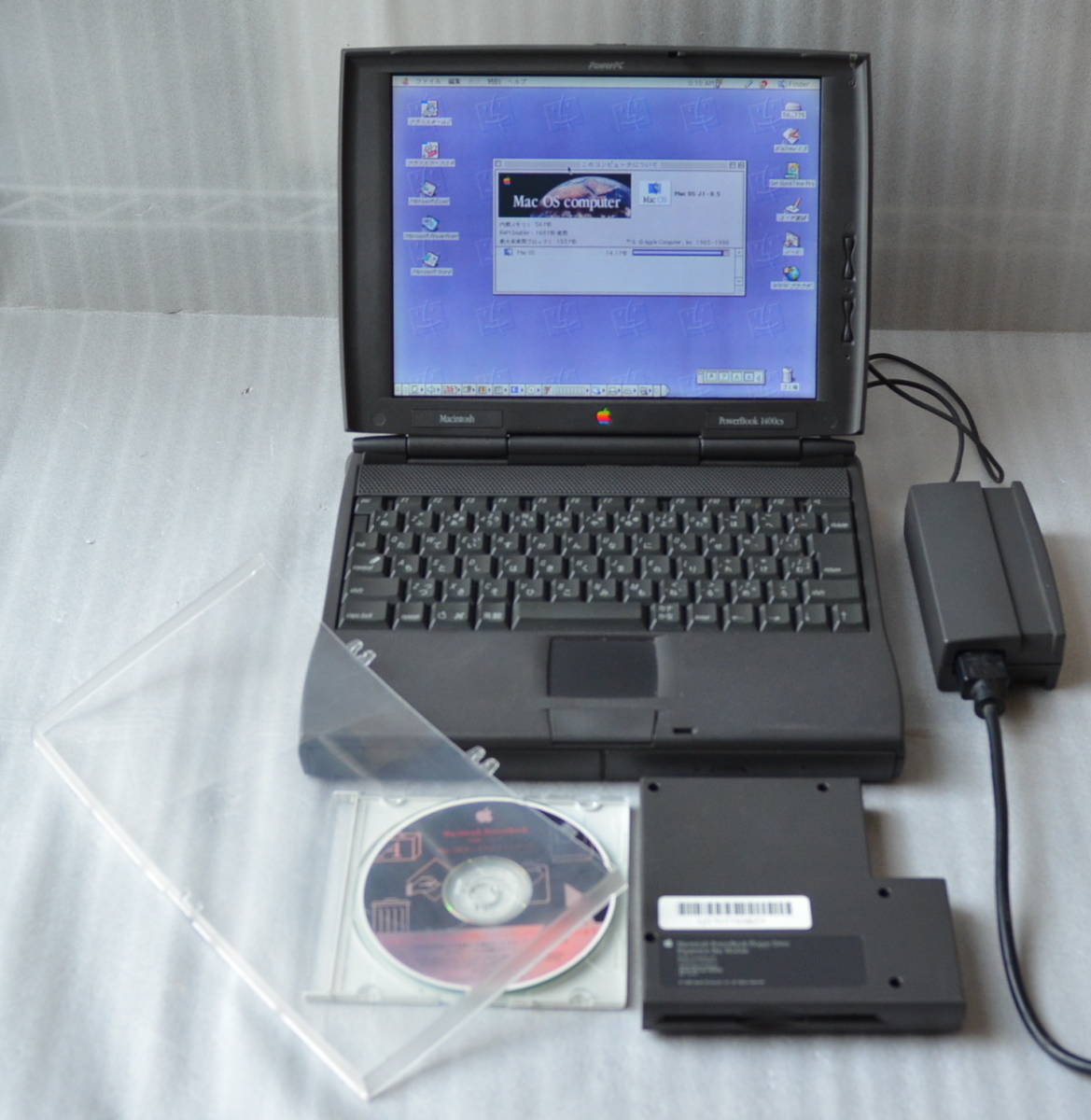 PowerBook 1400cs PowerPC 117MHz 775MB 56MB CD FD AC(ノートブック、ノートパソコン)｜売買さ ...
