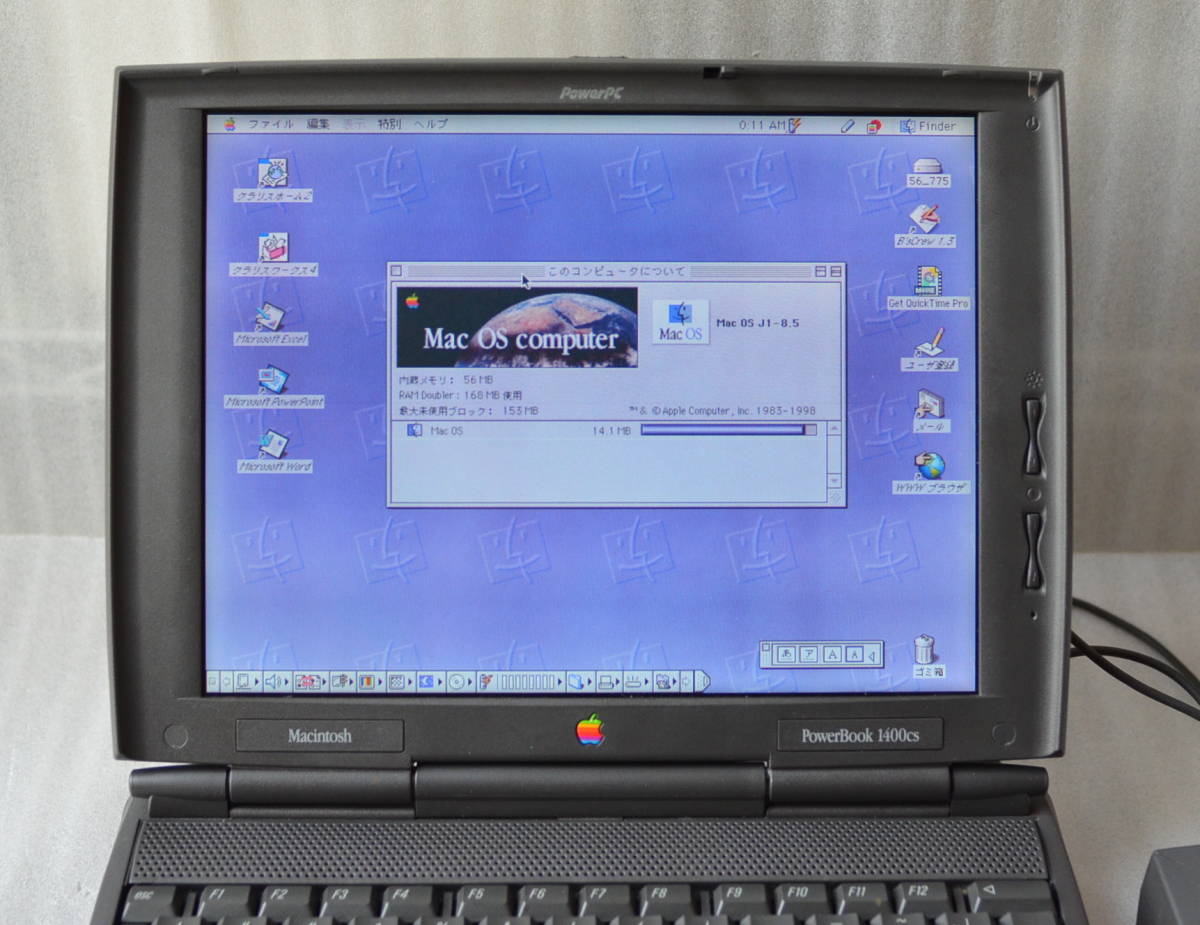 PowerBook 1400cs PowerPC 117MHz 775MB 56MB CD FD AC(ノートブック、ノートパソコン)｜売買さ ...