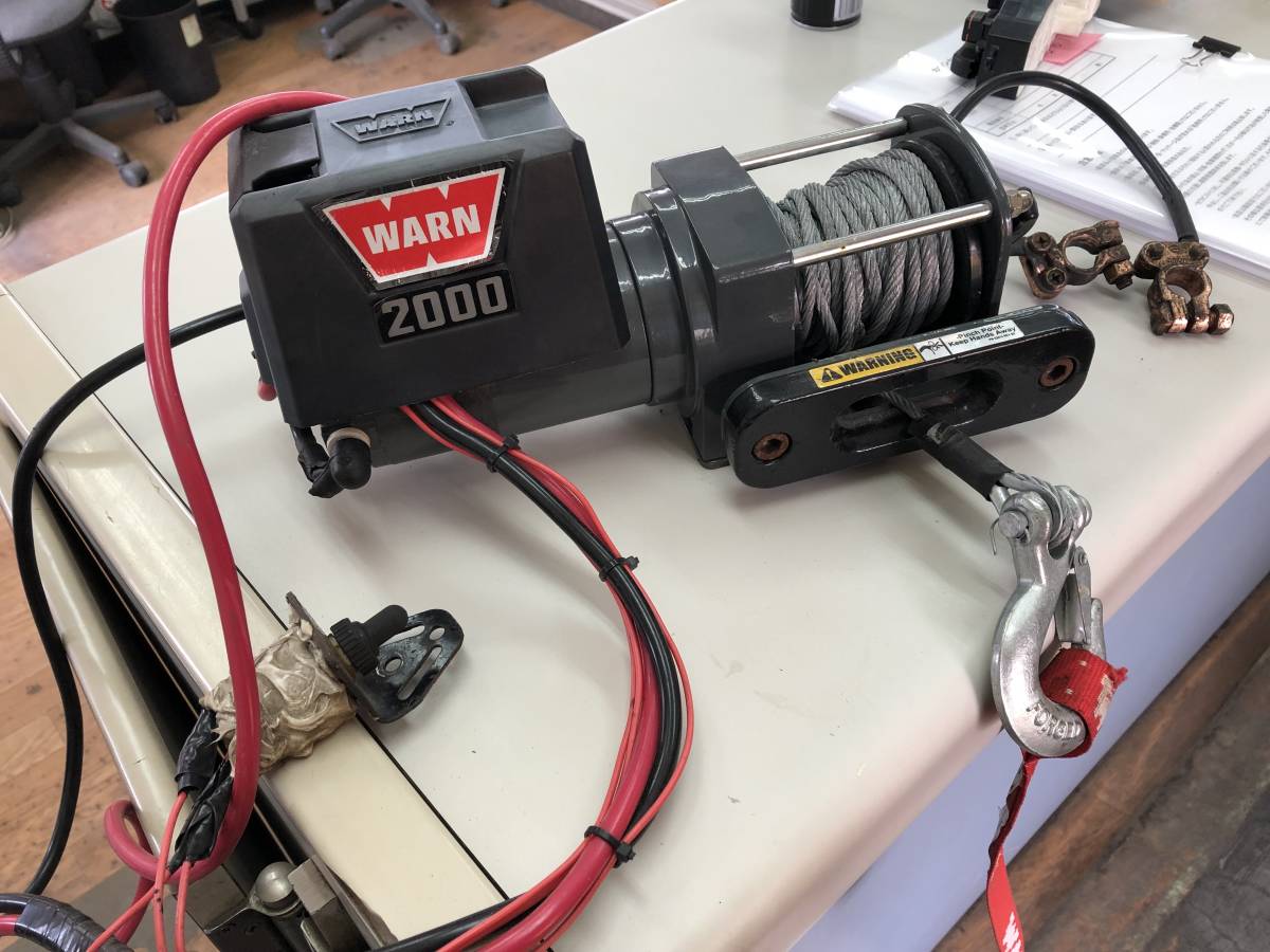 WARN ウォーン Utility winch 2000 DC 12V 電動ウインチ ジャンク(その他)｜売買されたオークション情報、yahooの商品情報をアーカイブ公開 - オークファン ...