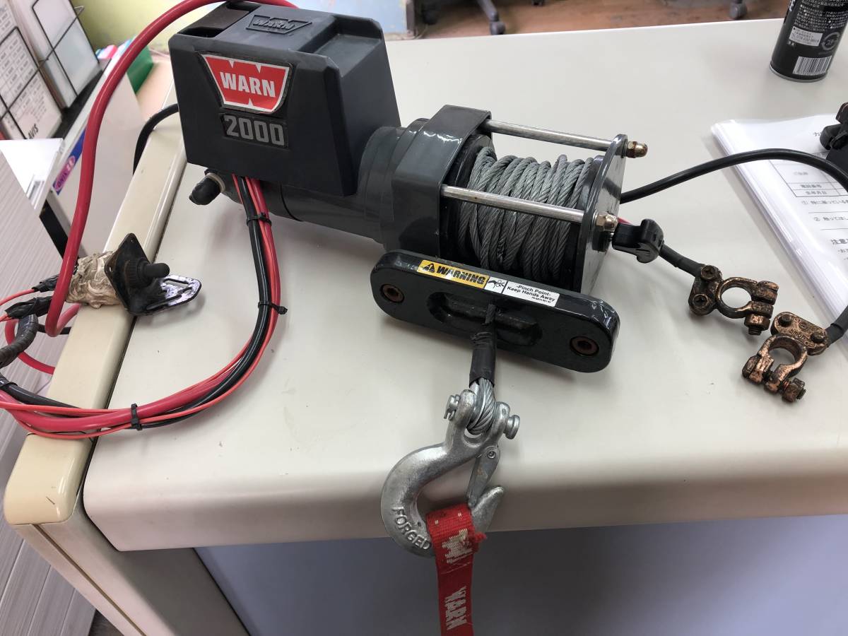 WARN ウォーン Utility winch 2000 DC 12V 電動ウインチ ジャンク(その他)｜売買されたオークション情報、yahooの商品情報をアーカイブ公開 - オークファン ...