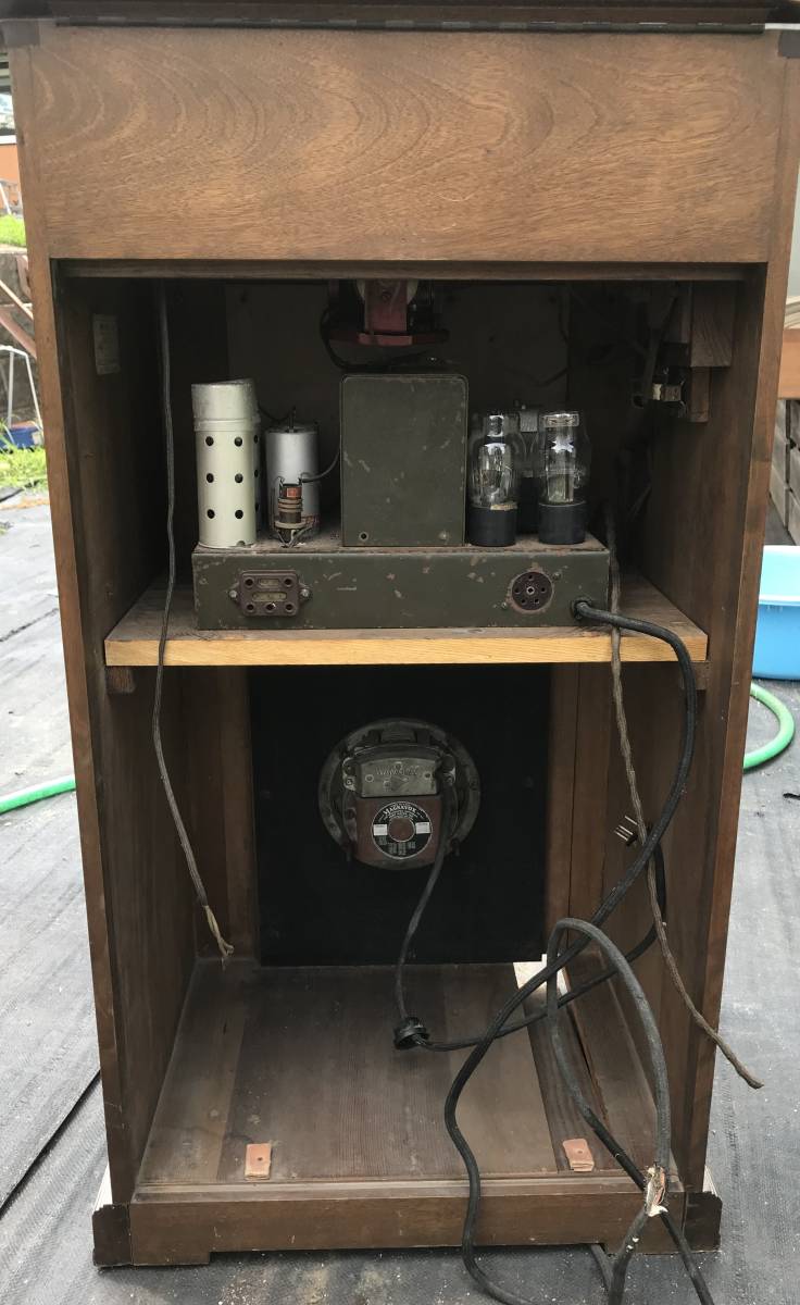 シャープ Sharp Dyne／Phono Radio 電蓄 蓄音機 MAGNAVOX スピーカー アンティーク 時代物 旧家蔵出し 昭和レトロ 真空管 戦前(本体)｜売買されたオークション ...