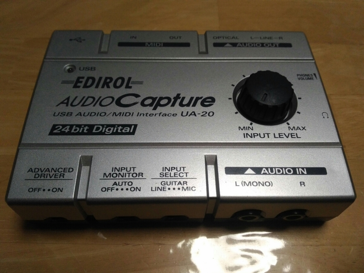 EDIROL オーディオキャプチャー UA-20 USB DA ADコンバータ(オーディオインターフェース)｜売買されたオークション情報 ...