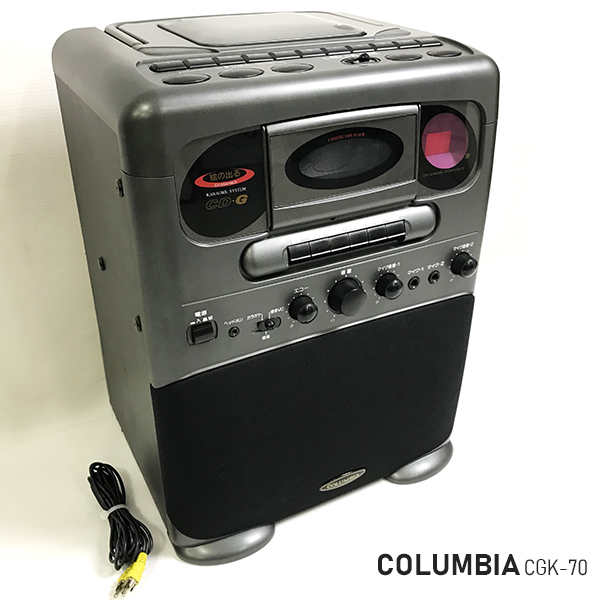 日本 コロムビア COLUMBIA CGK-70 絵の出る カラオケ システム CD G CD カセット オーディオ 機器 音楽 ミュージック スピーカー(カラオケ機器)｜売買された ...