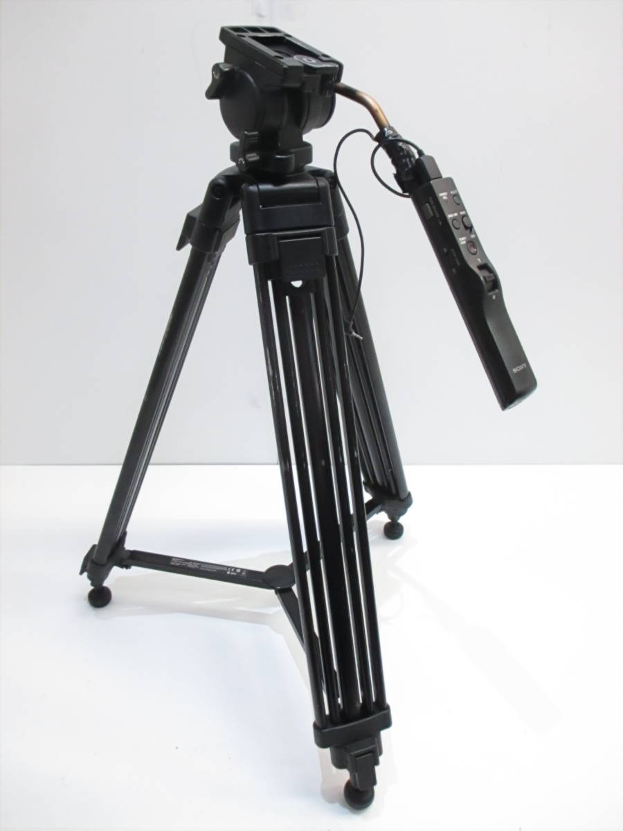 SONY VCT-VPR100 ソニー LANC A Vリモート MULTI端子対応 リモコン付き ハイグレードタイプ ビデオ三脚 未確認 ...