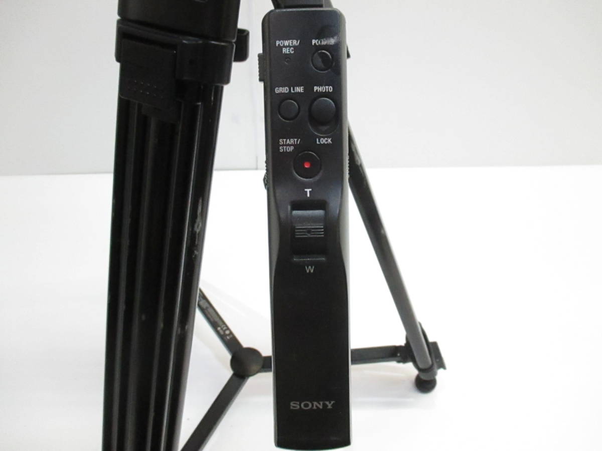 SONY VCT-VPR100 ソニー LANC A Vリモート MULTI端子対応 リモコン付き ハイグレードタイプ ビデオ三脚 未確認 ...