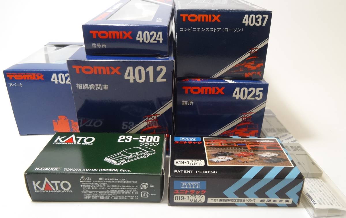 TOMIX 4012 4025 4037 4026 4024 KATO 23-500 819-1 3071 複線機関車 詰所 コンビニエンス ...
