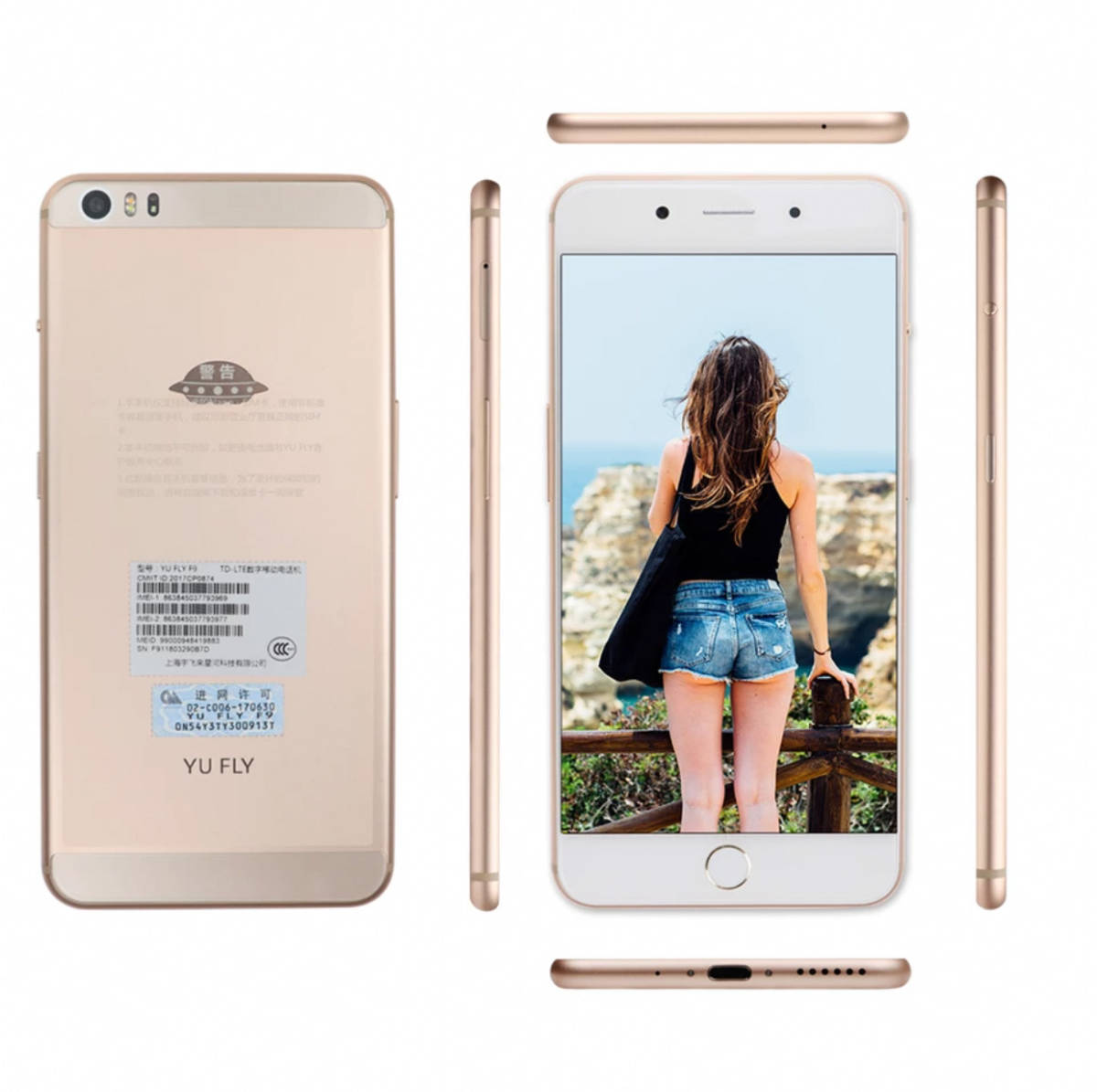 稀少品 YU FLY F9 6.0inch RAM 4GB ROM 64GB スマートフォン ローズゴールド(海外版SIMフリー)｜売買された ...