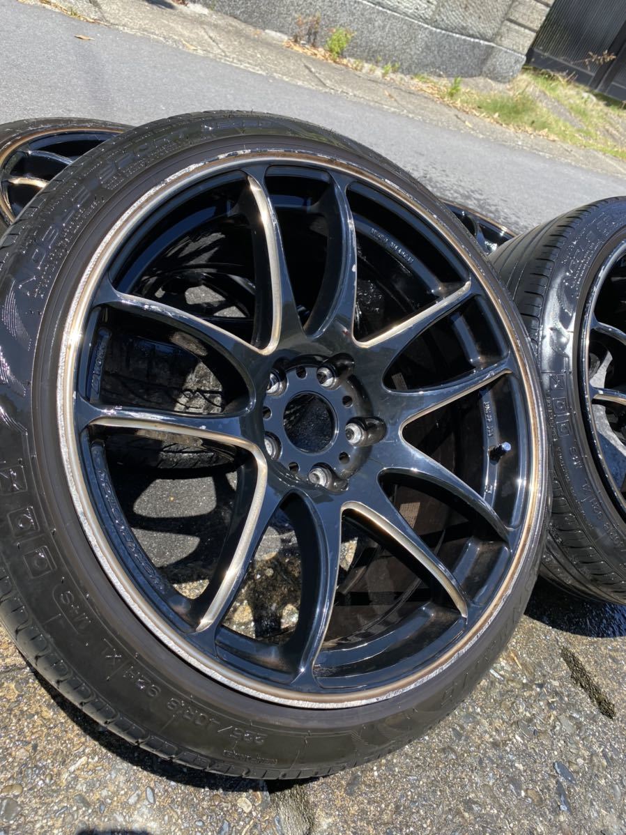 ワーク エモーション極 琥珀 18×9.5j +38 18×8.5j +30 pcd114.3 225 40r18 Z33 z34 シルビア ...